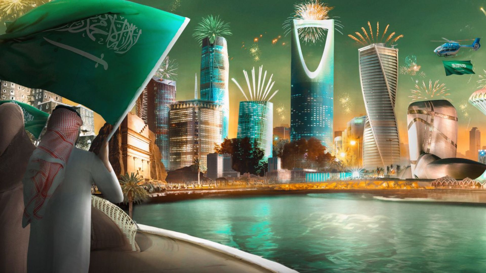 Fireworks for the National Day 93 - Visit Saudi Official Website